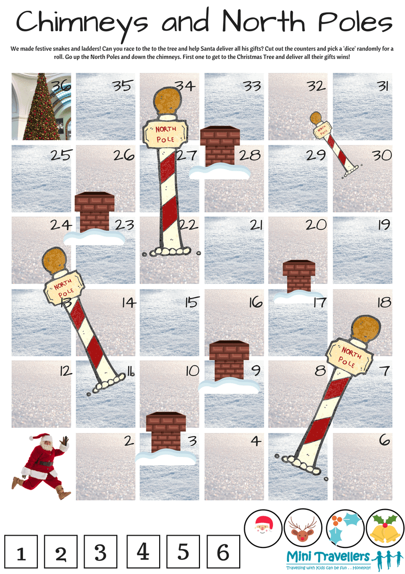Free Christmas Travel Game Printable - Mini Travellers