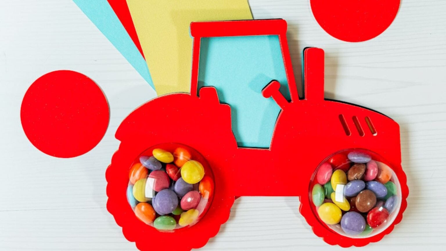 Easy Tractor With Candy Wheels Tutorial - Mini Travellers - Family ...