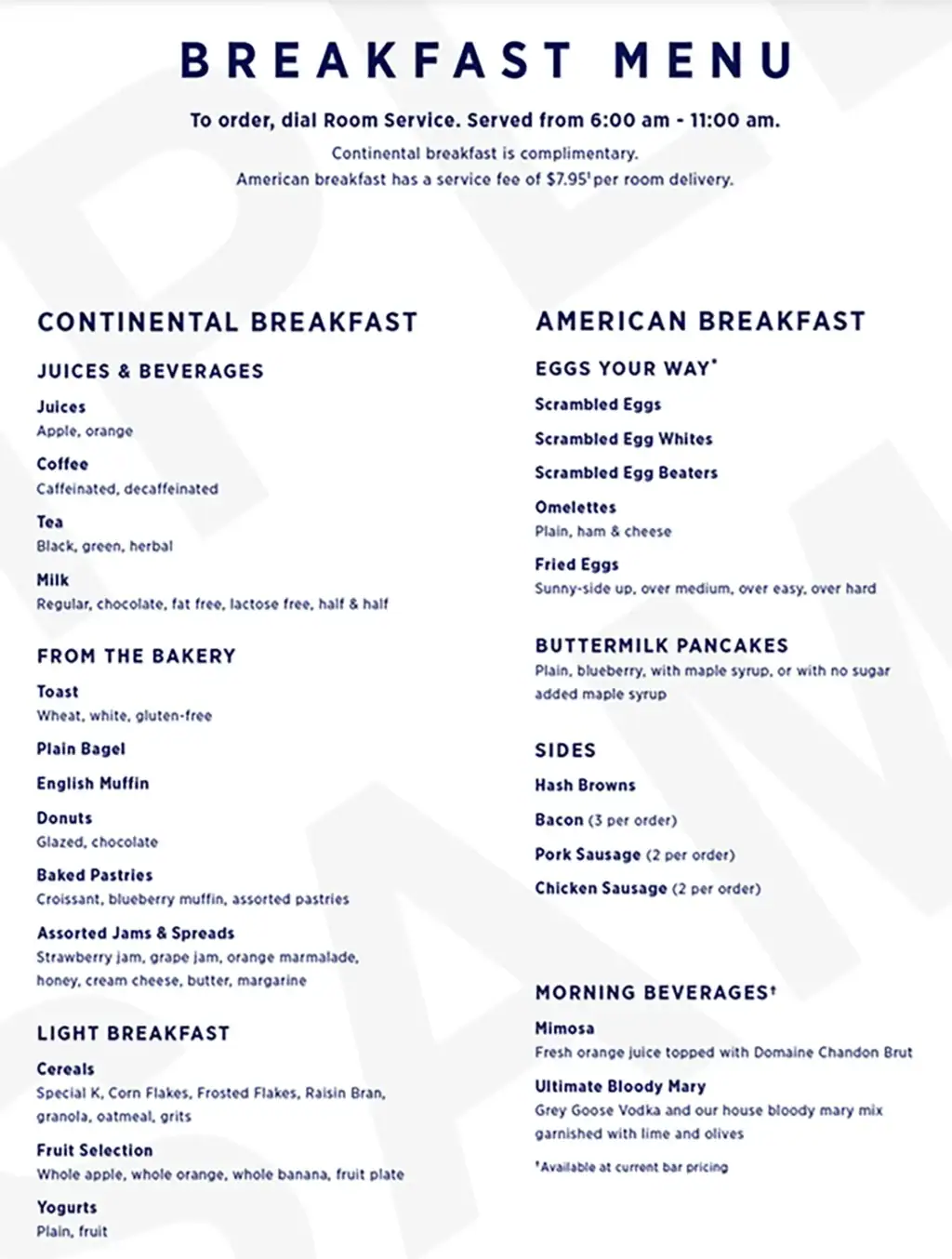 Guide To Room Service On Royal Caribbean With 2025 Menus - Mini ...